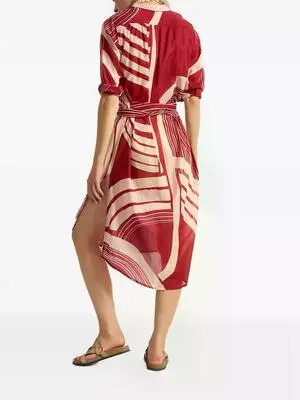 Mare Di Latte Albane Graphic-print Belted Dress