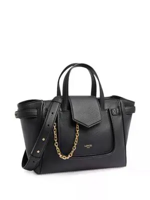 LANCEL Thea Grained Leather Tote Bag - Black