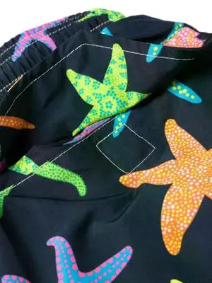MC2 SAINT BARTH Starfish Print Swim Shorts - Blue