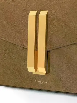 DEMELLIER Vancouver Suede Tote Bag With Gold-plated Hardware