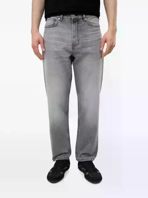 Hugo Logo Patch Straight Leg Jeans - Grey