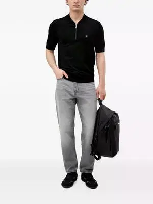 Hugo Logo Patch Straight Leg Jeans