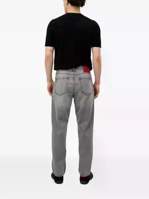 Hugo Logo Patch Straight Leg Jeans