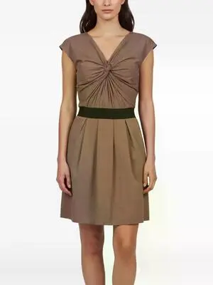 LANVIN Draped Knotted Mini Dress