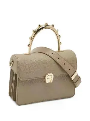 AIGNER Small Genoveva Tote Bag With Pearl Top Handle