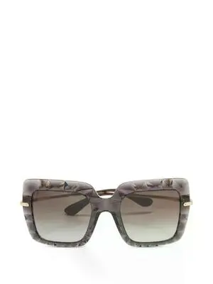 Dolce & Gabbana Textured Square Frame Sunglasses