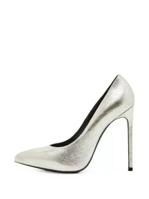 Saint Laurent Silver Tone Pumps