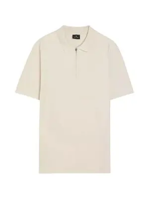 Paul Smith Cotton Polo Shirt - Neutrals
