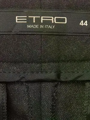 Etro Wool Blend Straight-leg Trousers