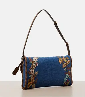 Valentino Garavani Small Embroidered Shoulder Bag