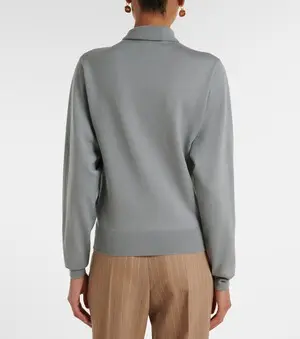 Valentino Garavani Tie-neck Virgin Wool Sweater
