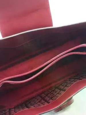 Cartier Burgundy Leather Shoulder Bag