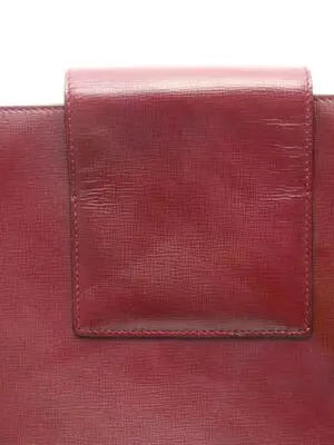 Cartier Burgundy Leather Shoulder Bag