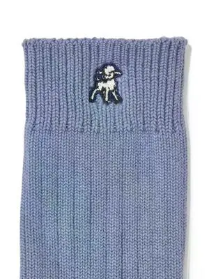 Undercover Ribbed Knit Logo-embroidered Socks