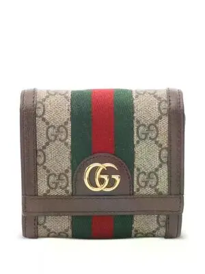 Gucci Ophidia Gg Supreme Wallet - Neutrals