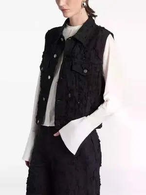 HAIKURE Ryder Bull Destroy Denim Gilet