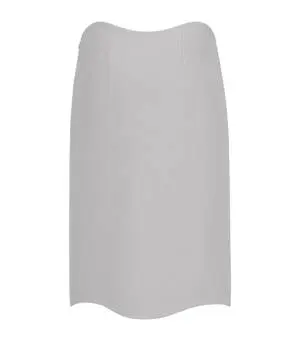 Alaïa Wool Mini Pencil Skirt - Grey