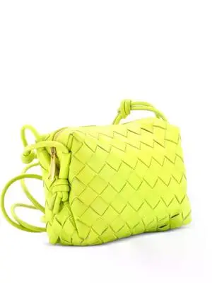 Bottega Veneta Loop Intrecciato Nappa Mini Crossbody Bag - Green