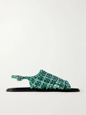 JW Anderson Woven Leather Sandals - Blue