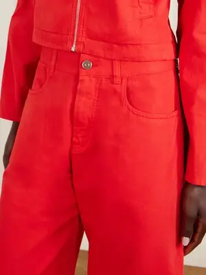 Alaïa Mid-rise Wide-leg Jeans