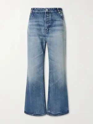 Alaïa Mid-rise Wide-leg Jeans - Blue