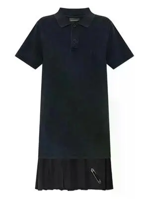 Balenciaga Pleated Panel Polo Dress