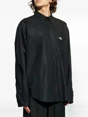 Balenciaga Logo-embroidered Button-down Shirt