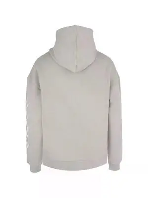 EXIT SOCIETY Fractured X Logo-detail Graphic-print Hoodie
