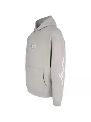 EXIT SOCIETY Fractured X Logo-detail Graphic-print Hoodie