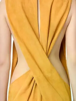 TOD'S Twisted Open-back Maxi Dress