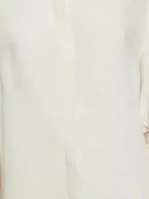 Alexander McQueen Silk Ruffle-sleeve Shirt