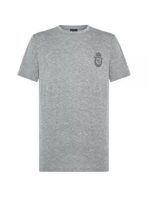 BILLIONAIRE Logo-embroidered Crew-neck T-shirt