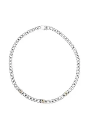 Fendi Curb Chain Necklace - Silver