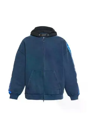 Balenciaga Zip-up Hoodie - Blue