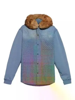 Balenciaga Check-patterned Shirt - Blue