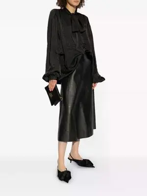 Balenciaga Pussy Bow-collar Shirt