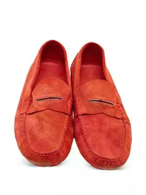 LOUIS VUITTON Damier Suede Loafers