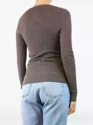 ISSUE TWELVE V-neck Ribbed Cardigan