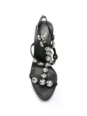 MARC ELLIS Stud-embellished Stiletto Sandals