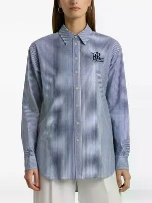 Ralph Lauren Striped Embroidered Logo Shirt