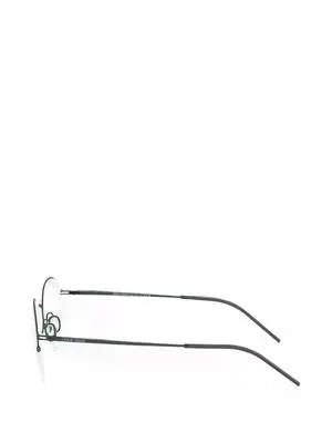 Giorgio Armani Half-rim Round-frame Glasses