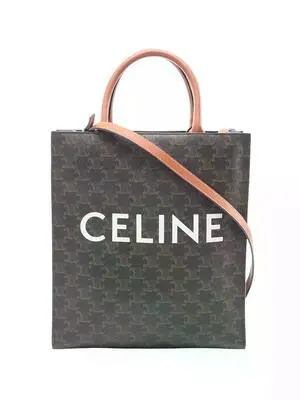 Celine Vertical Cabas Tote Satchel - Brown