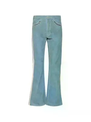 MARKING DISTANCE Stud-embellished Corduroy Trousers