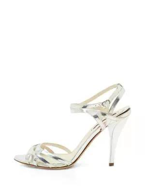 Ralph Lauren Leather Stiletto Heeled Sandals