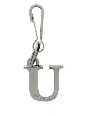 Balenciaga Letter-charm Keyring - Silver