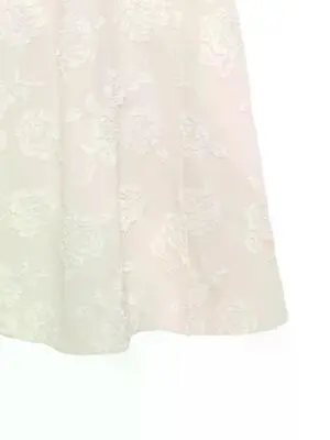 ROTATE BY BIRGER CHRISTENSEN Strapless Floral Detail Midi Dress