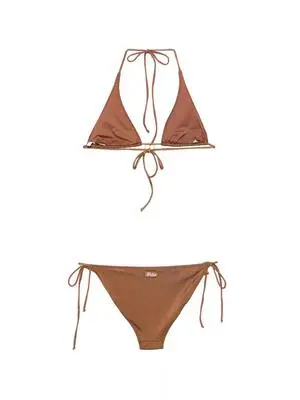 MC2 SAINT BARTH Viana Logo-charm Halterneck Bikini