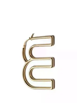 Miu Miu Single Metal Hoop Earring - Gold
