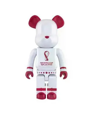 MEDICOM TOY X Fifa World Cup Qatar 2022 Bearbrick Figurine - White