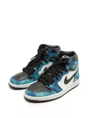 JORDAN 1 Retro Tie Dye High Top Sneakers - Blue